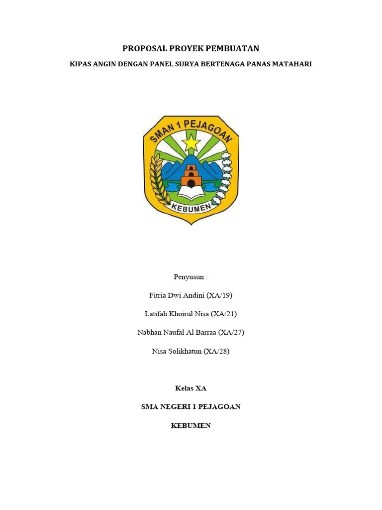 Kipas Angin Panel Surya Ramah Lingkungan | PDF