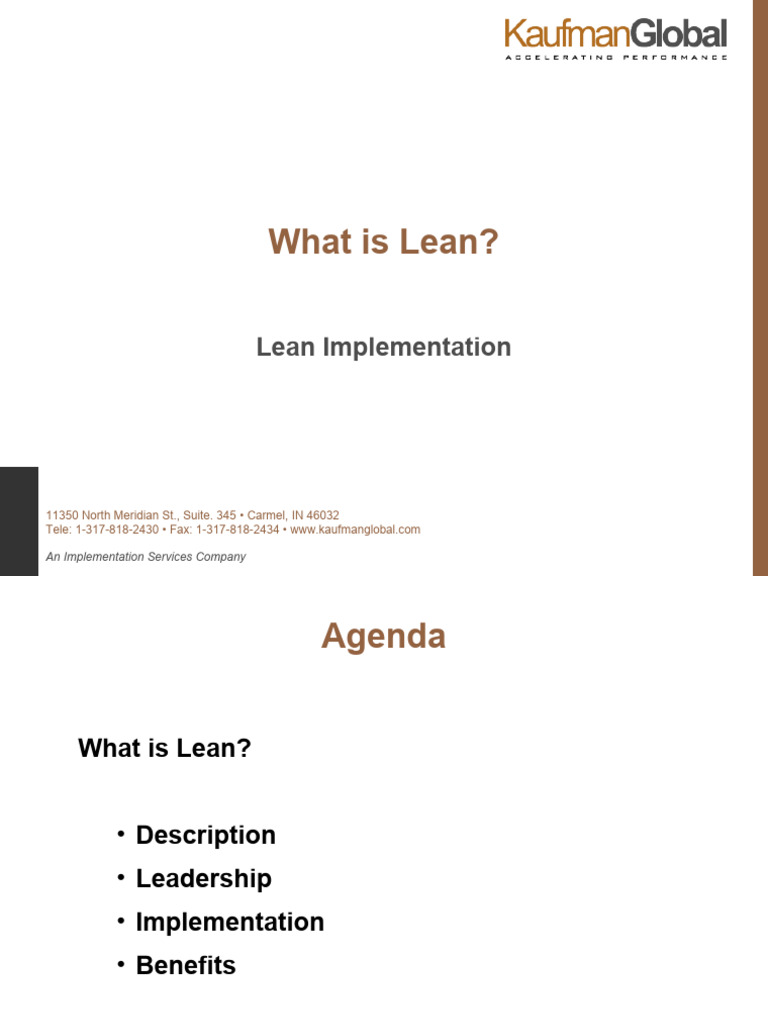 02A-What Is Lean | PDF | Lean Manufacturing | Inventory
