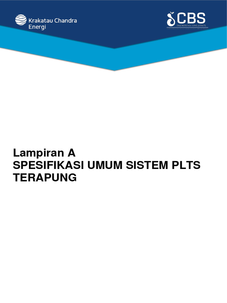 (ID) Lampiran A. Development of General Specification For Floating ...