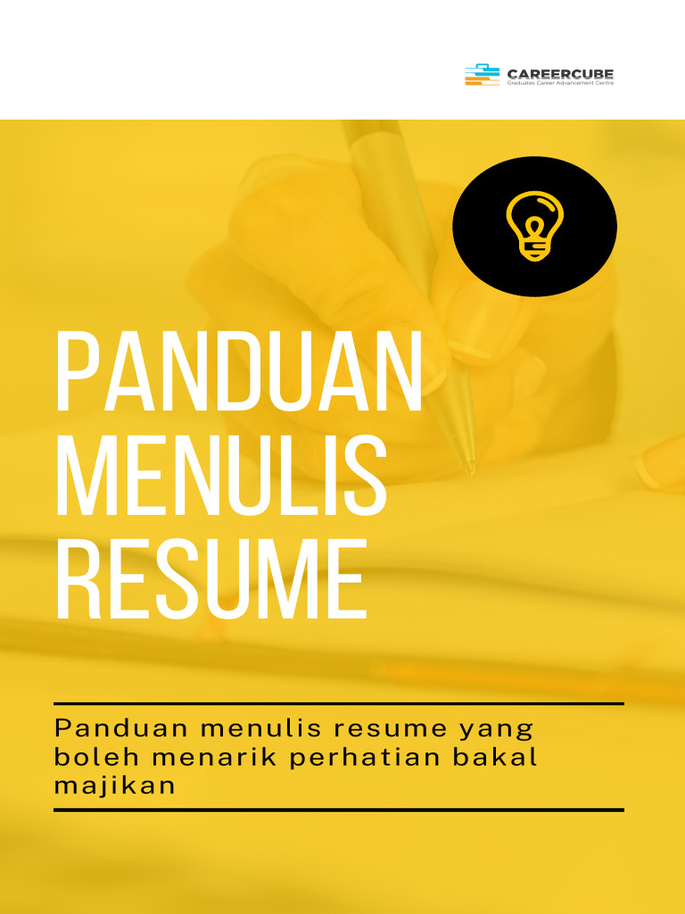 Career Cube Panduan Menulis Resume | PDF