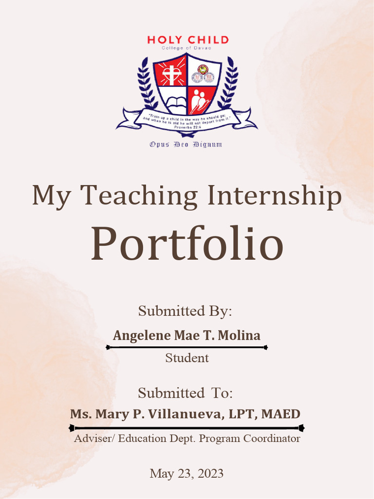 Teaching Internship Portfolio Overview | PDF | Reinforcement | Learning
