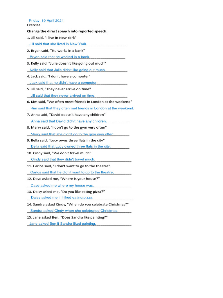 Exercise Unit 8 - Grade 5 (19 April 2024) | PDF