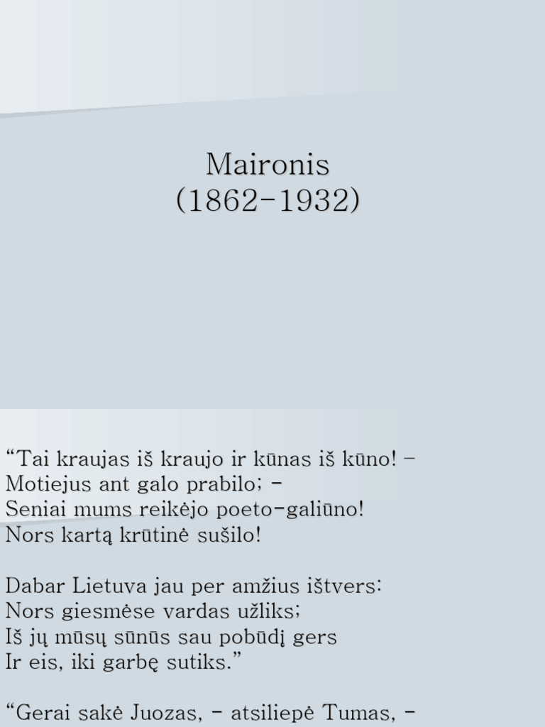 Maironis Drusk | PDF