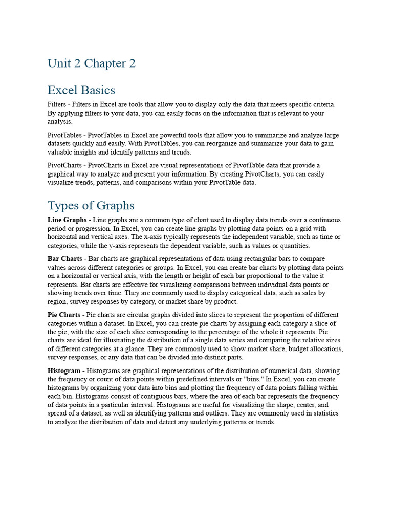 Unit 2 Chapter 2 Notes - Statistics | Download Free PDF | Histogram | Chart