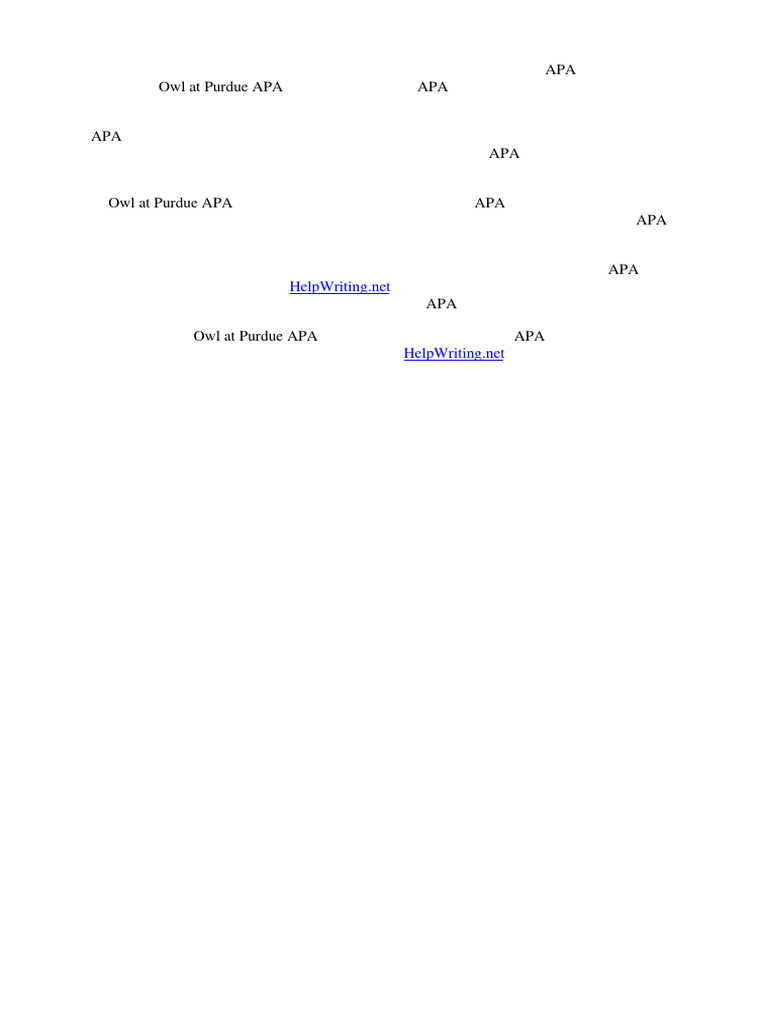 Owl at Purdue Apa | PDF | Apa Style | Citation