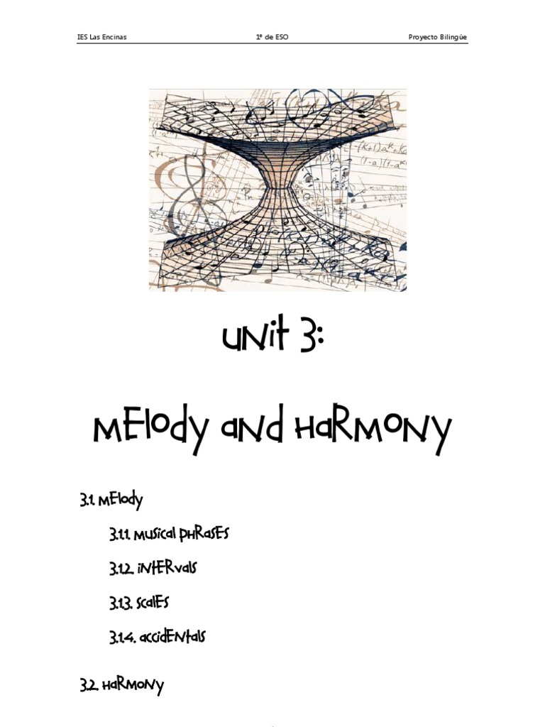 Unit 3: Melody and Harmony | PDF | Harmony | Musical Compositions