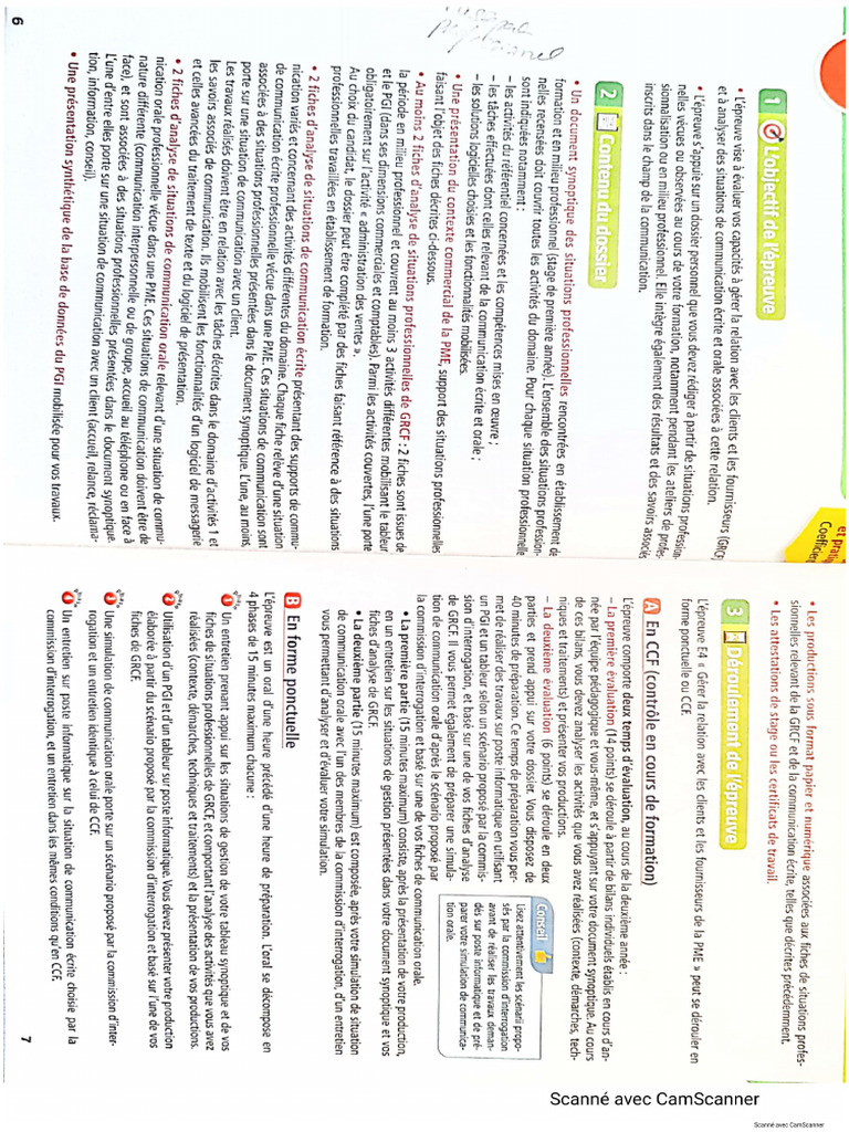 Déroulé Epreuve GRCF | PDF