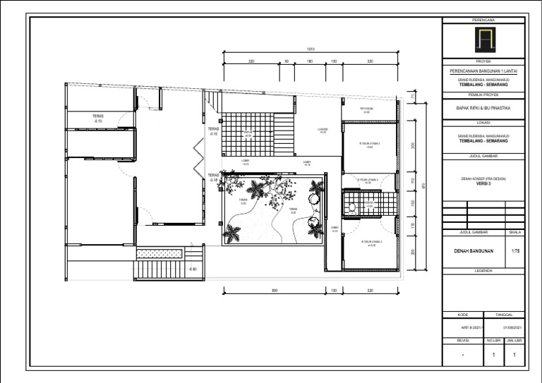 Floor Plan Rencana 3 | PDF
