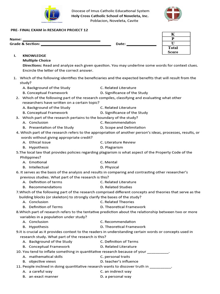 Research Project Exam | PDF | Quantitative Research | Theory