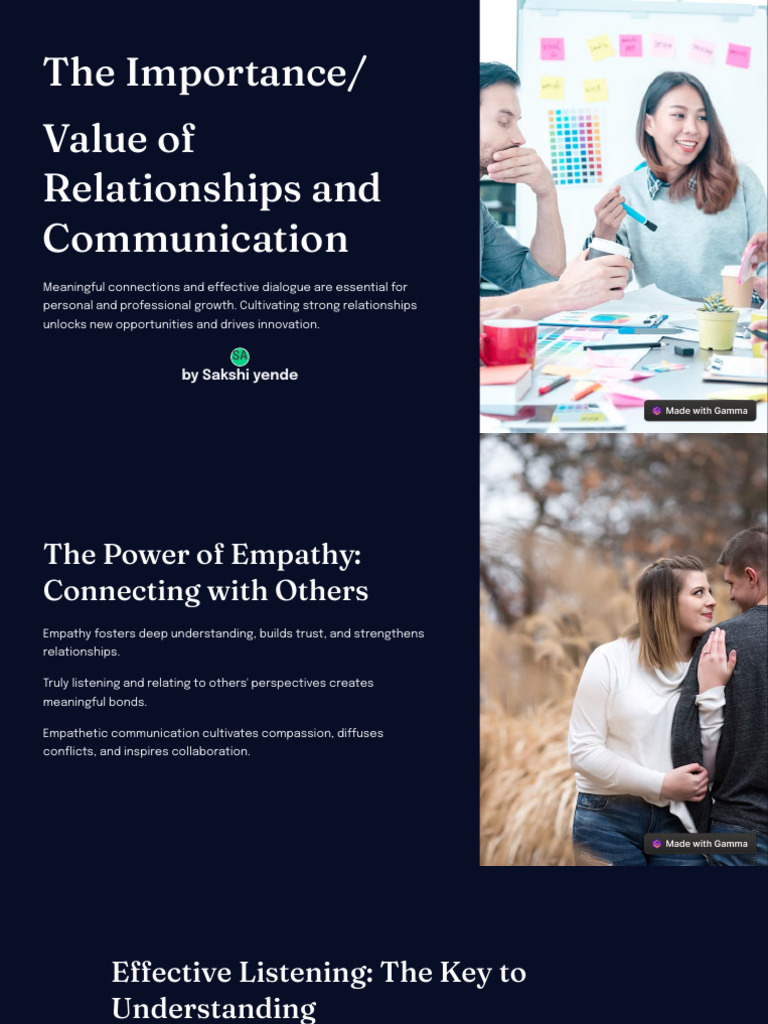 The Importance | PDF | Empathy | Psychological Concepts