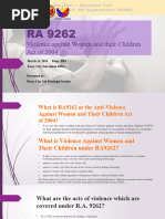 RA 9262 - Frequently Asked Questions (VAWC) | PDF | Restraining Order ...