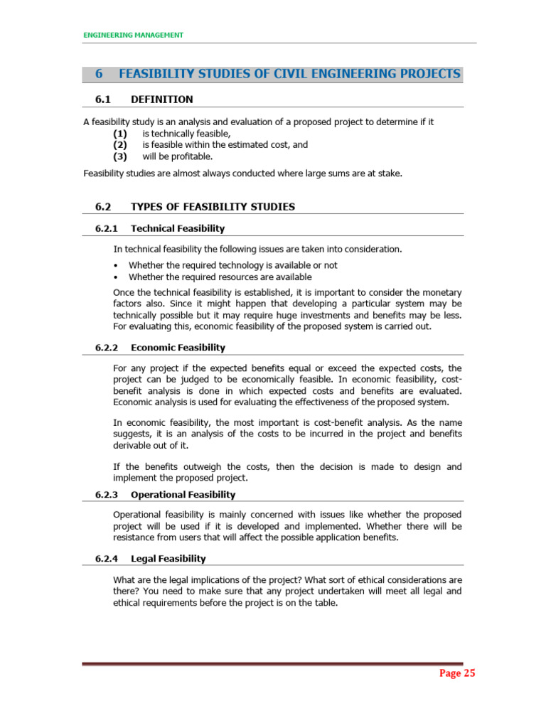6 Feasibility Studies of Civil Engineering Projects | Download Free PDF | Net Present Value ...