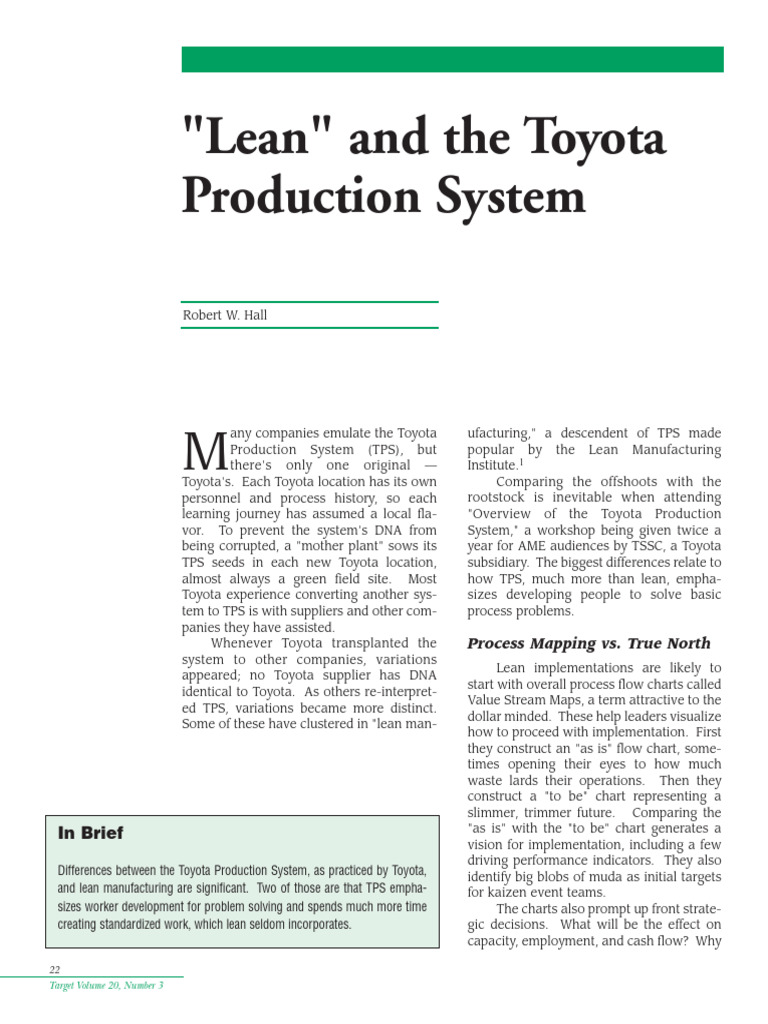 Lean MFG | Download Free PDF | Lean Manufacturing | Systems Thinking