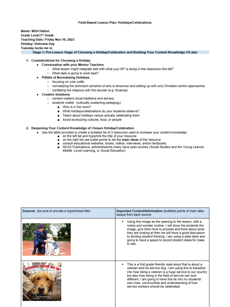 c3 Focused Inquiry Assignment Description 1 | PDF | Teachers | Reading ...