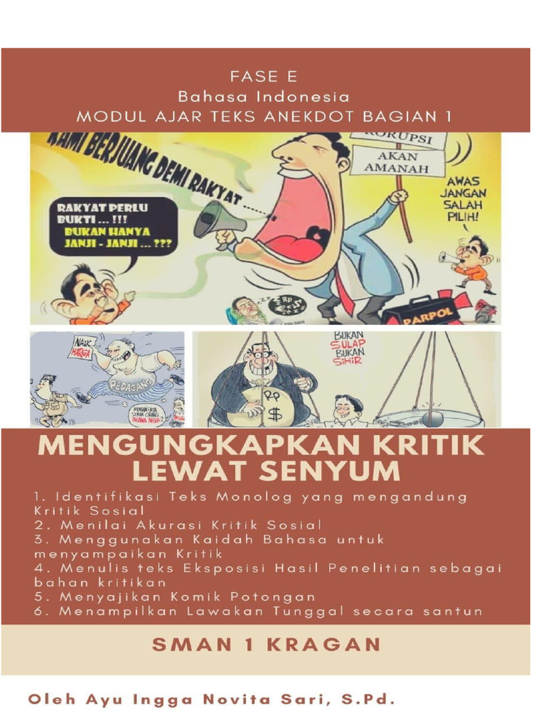Membuat Poster Teks Anekdot Pendidikan | PDF