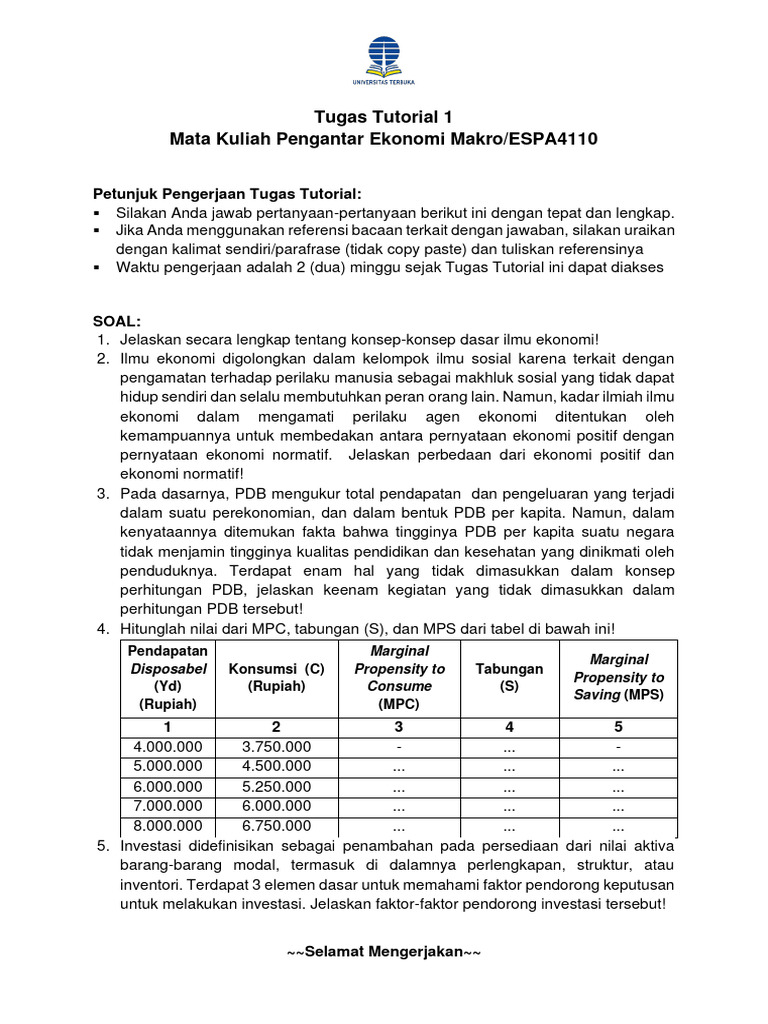 Tugas Tutorial 1 | PDF