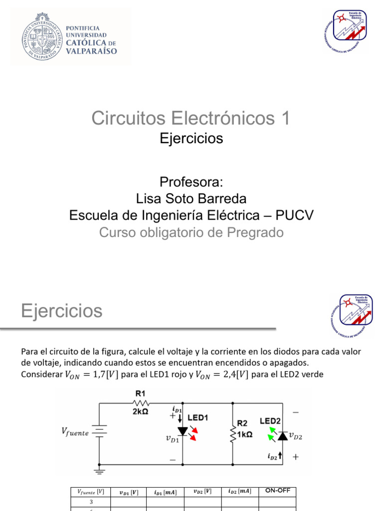 Capítulo 3 - Ejercicios | PDF | Diodo | Red eléctrica