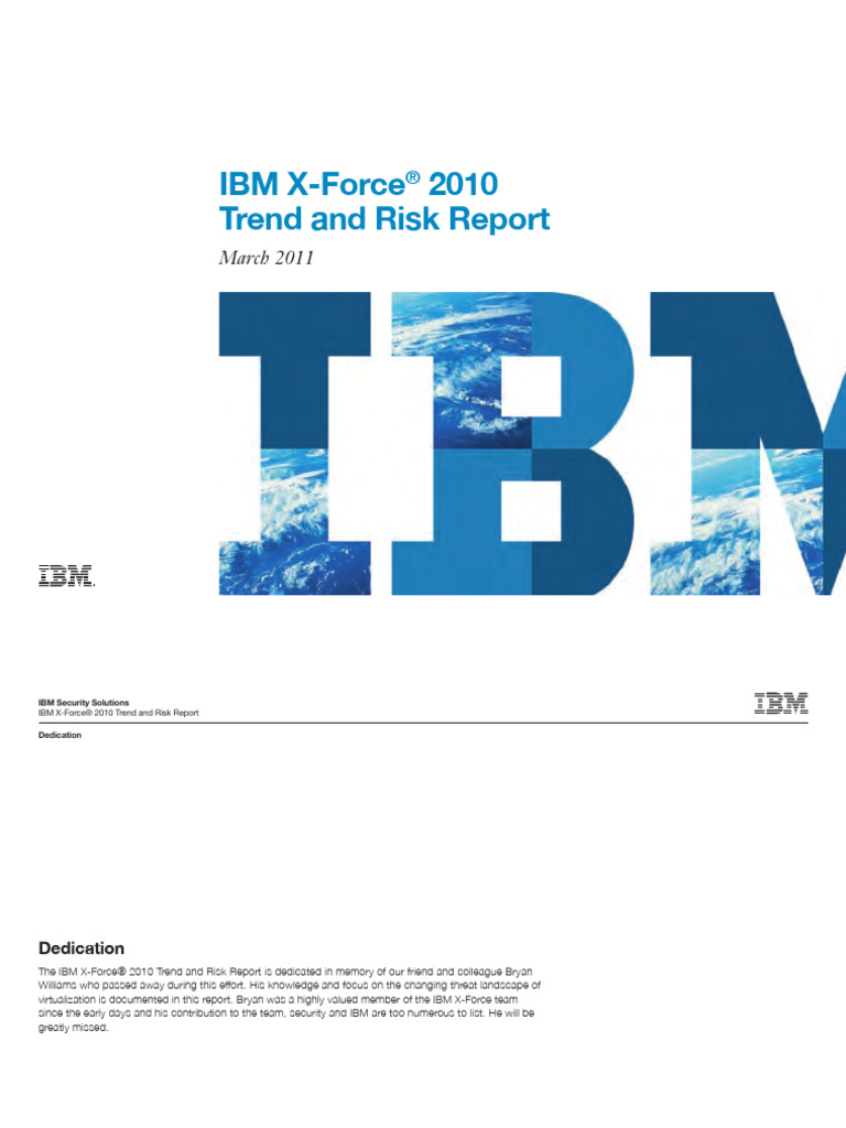2011 IBM X-Force Trend and Risk Report | PDF | Security | Computer Security