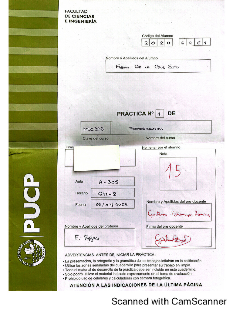 Práctica Termo | PDF