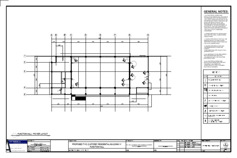 E006 Function Hall Power Layout | Download Free PDF | Electrical ...