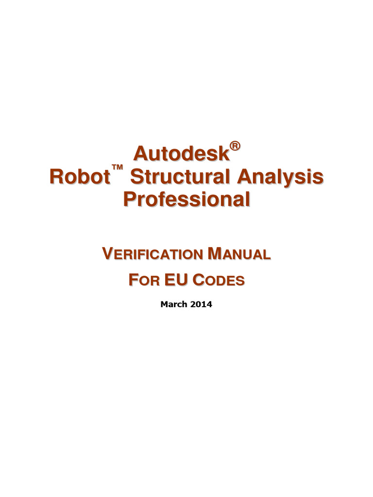 Robot Verification Manual Eurocodes | PDF | Bending | Beam (Structure)