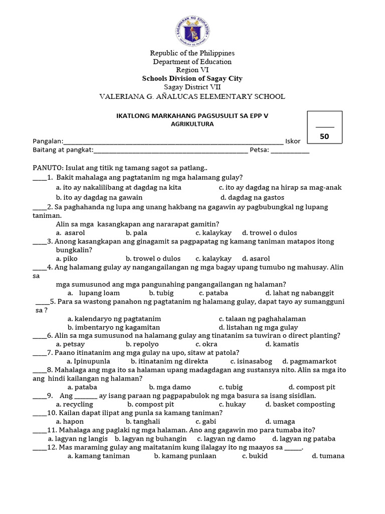 PT - Epp 5 - Q2 | PDF