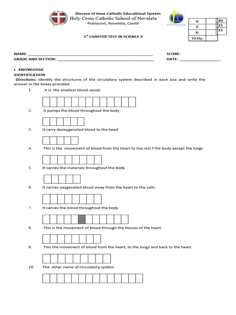 Science 9 Pdf Heart Blood