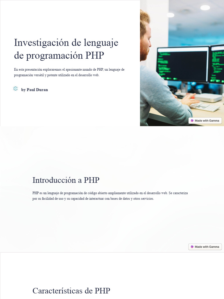 Investigacion de Lenguaje de Programacion PHP | PDF | Php | Red mundial Investigacion de Lenguaje de Programacion PHP | PDF | Php | Red mundial