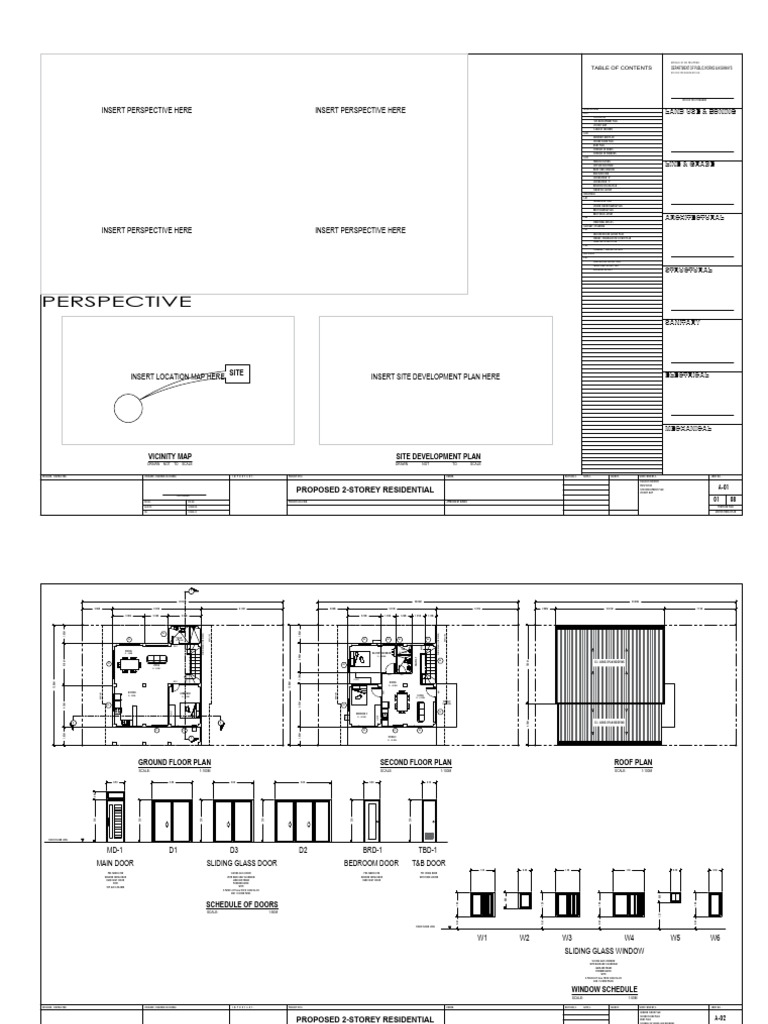 2-Storey Residential House Plan PDF | PDF | Door | Queensland