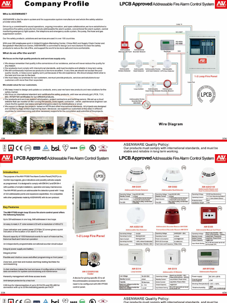 Asenware New Fire Product Catalog Pdf