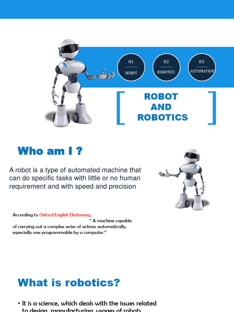 Introducn of Robot | PDF | Robot | Robotics