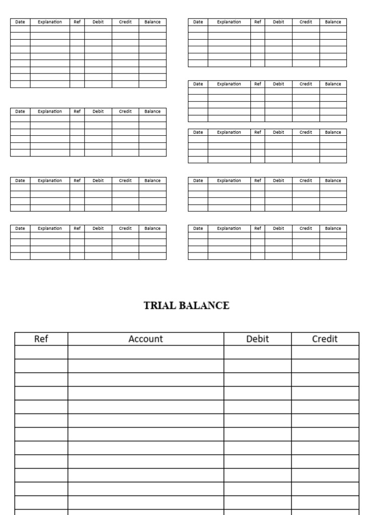 Form General Ledger Dan Trial Balance | PDF