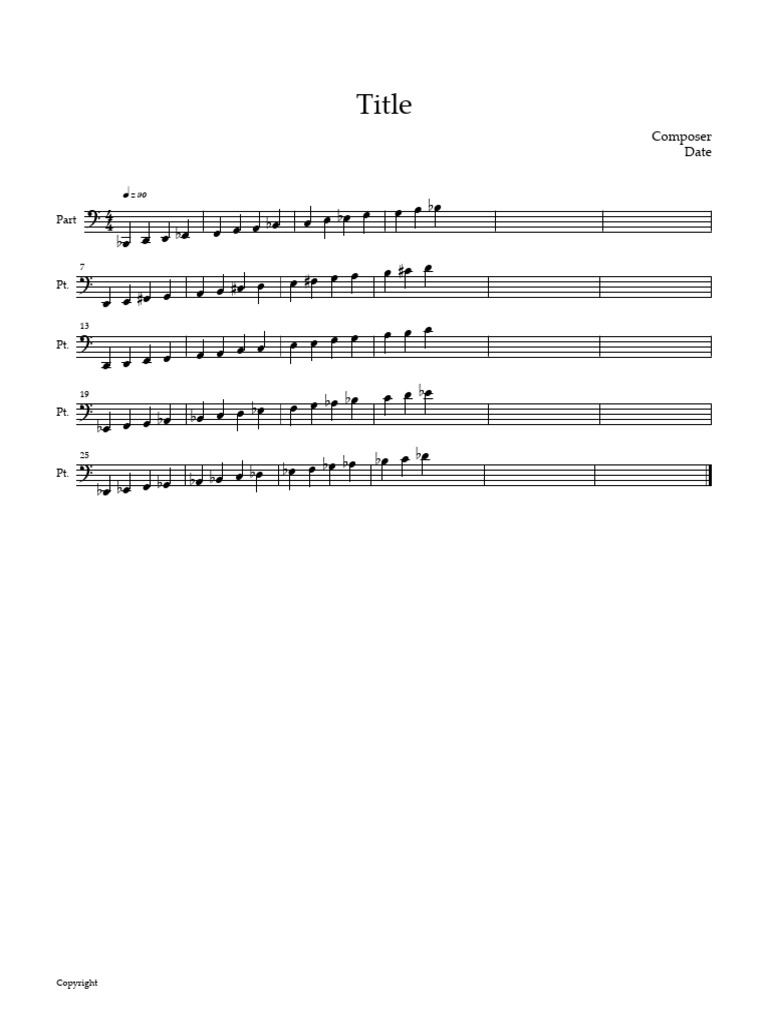 Bassoon Scales | PDF