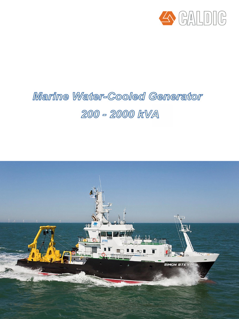 CALDIC TECHNIEK Folder Water-Cooled Rev 1 | PDF | Electric Generator ...