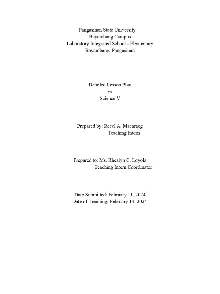 Grade 5 Science: Electric Circuits Lesson | PDF | Electricity ...