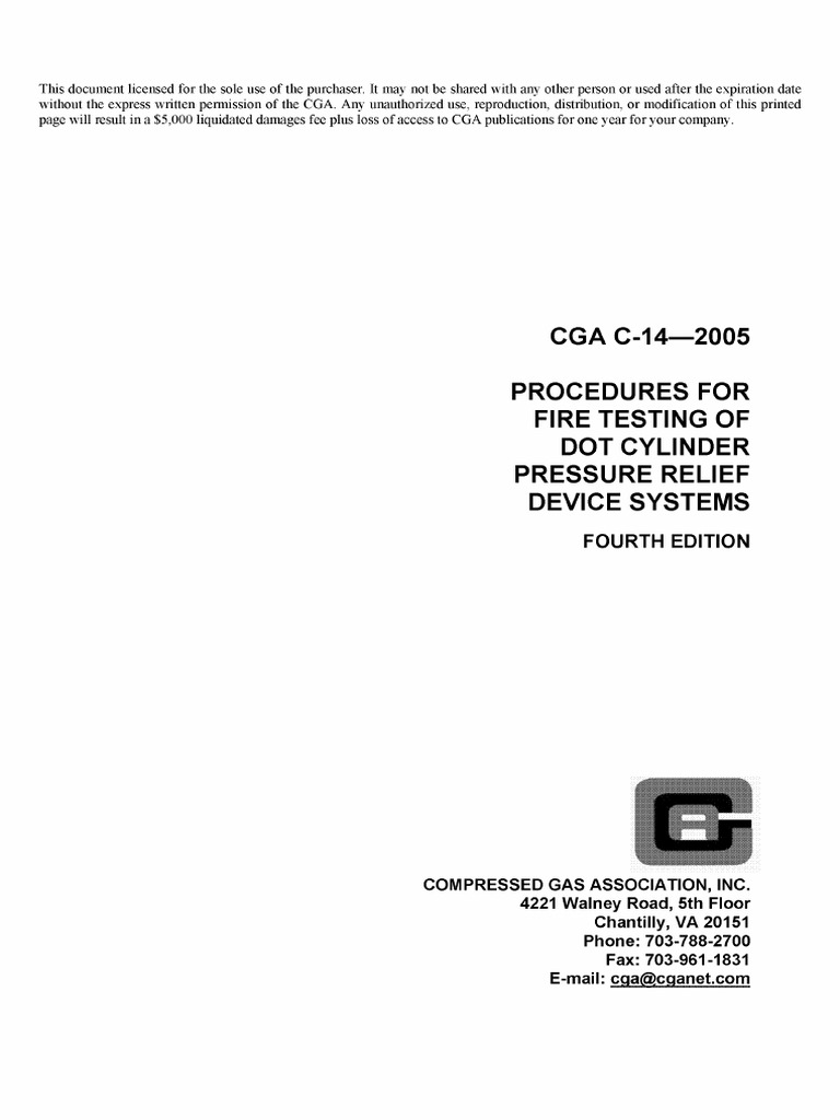 TD-047 C14 - Procedures For Fire Testin0 (2005) | PDF