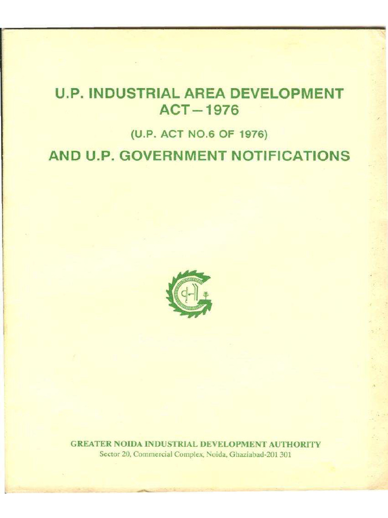 UP Development Act 1976 | PDF