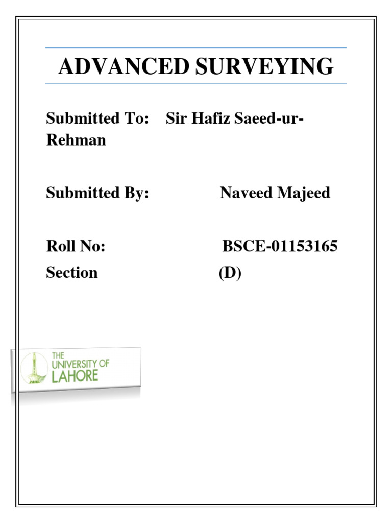 Advanced Surveying Lab Manual | PDF | Surveying | Global Positioning System