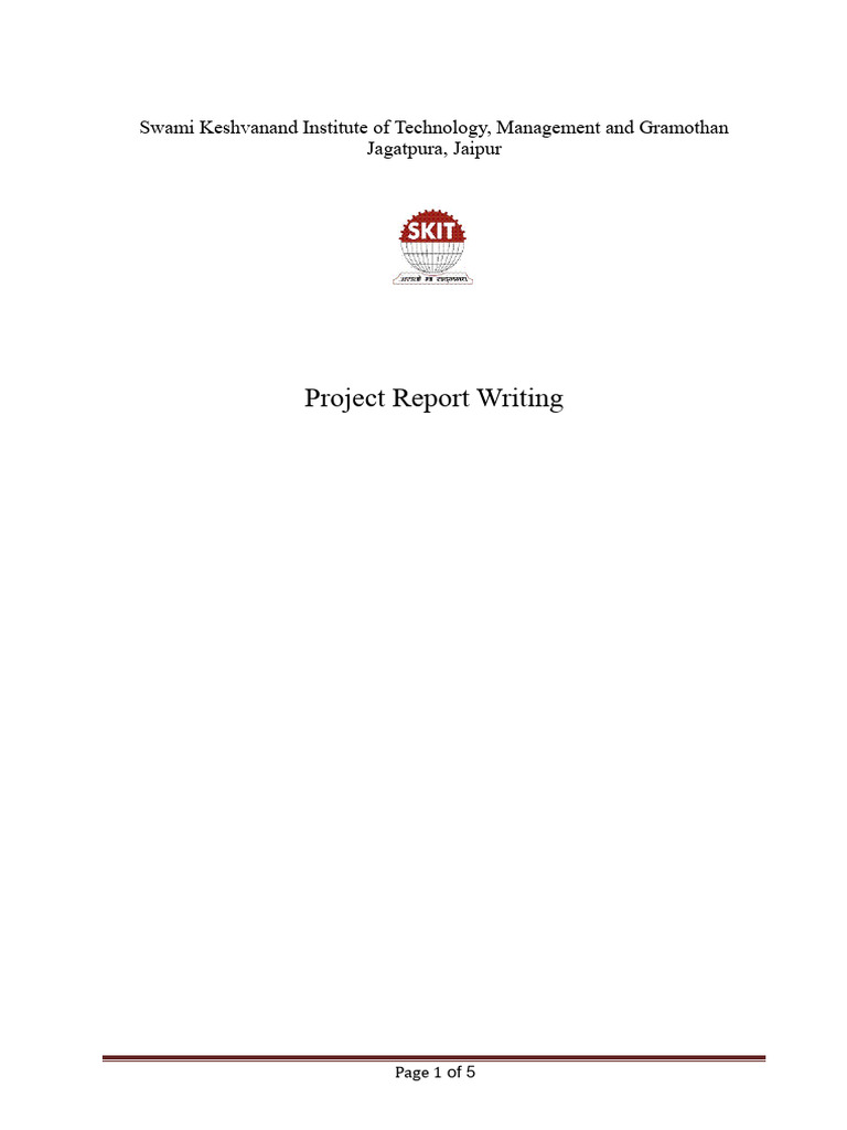 2024 - Project Report Writing | PDF | Specification (Technical Standard) | Methodology