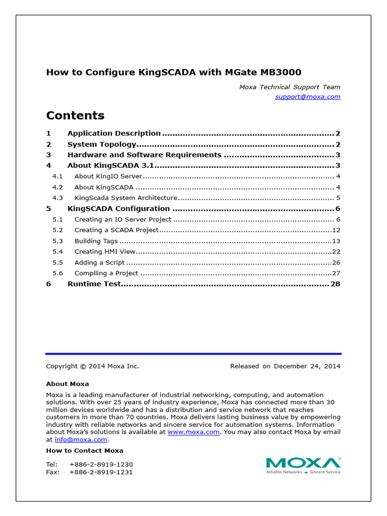 Moxa How To Configure Kingscada With Mgate mb3000 Tech Note v1.0 | PDF | Computer Network ...