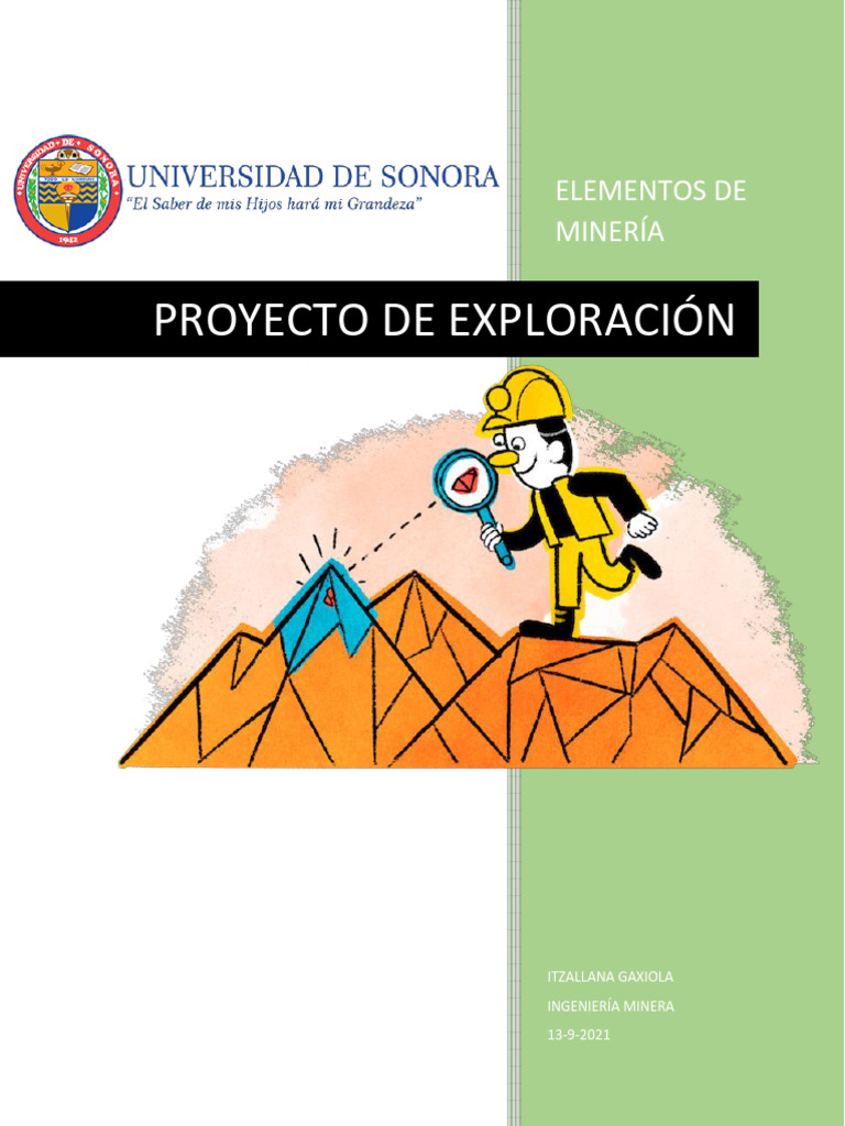 Proyecto de Exploracion | PDF | Minería | Geología