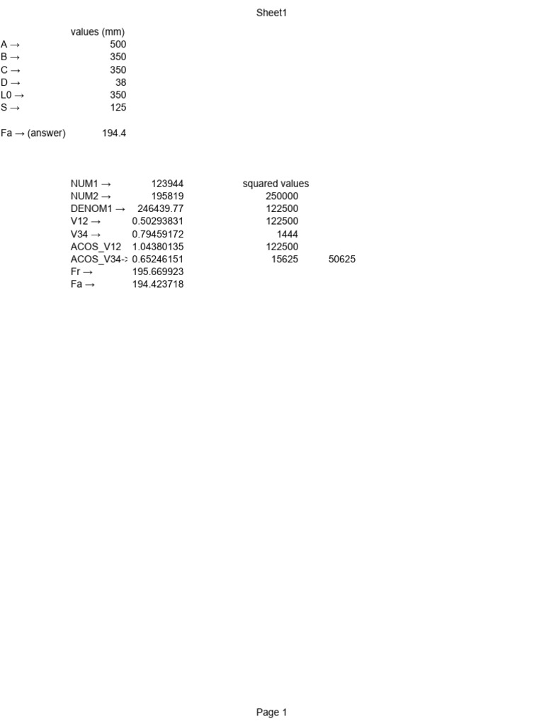 Rear Suspension Calc | PDF