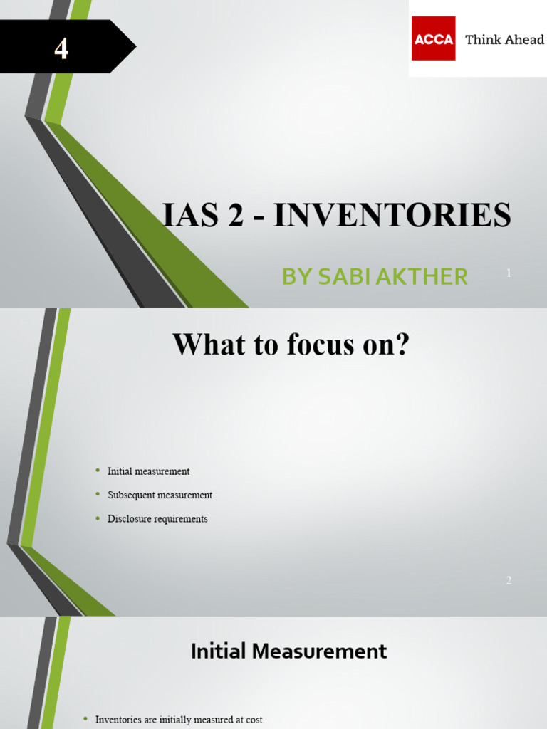 Ias 2 | PDF | Inventory | Cost