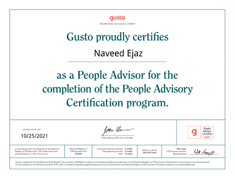 People Advisory | PDF