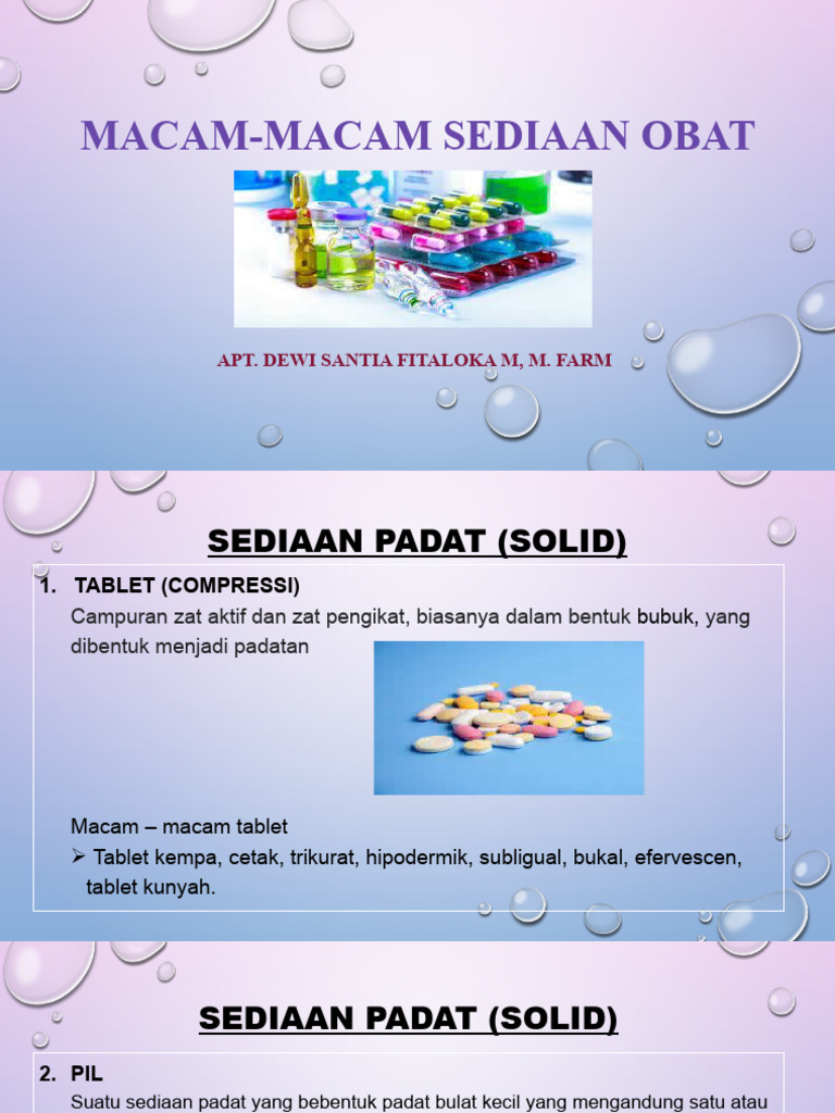 Sediaan Obat | PDF