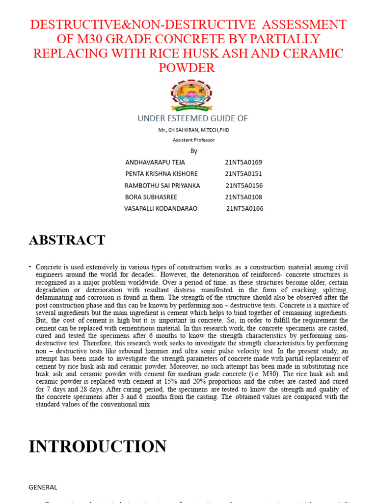 BATCH 9 | PDF | Concrete | Cement