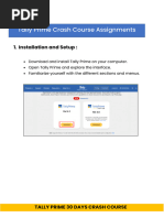 Tally Prime Practice Exercises PDF1 Beginner | PDF