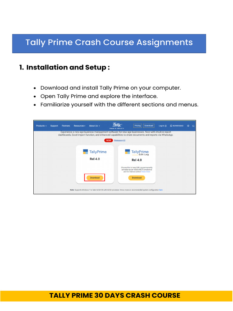 Tally Crash Course 1 | PDF | Receipt | Voucher