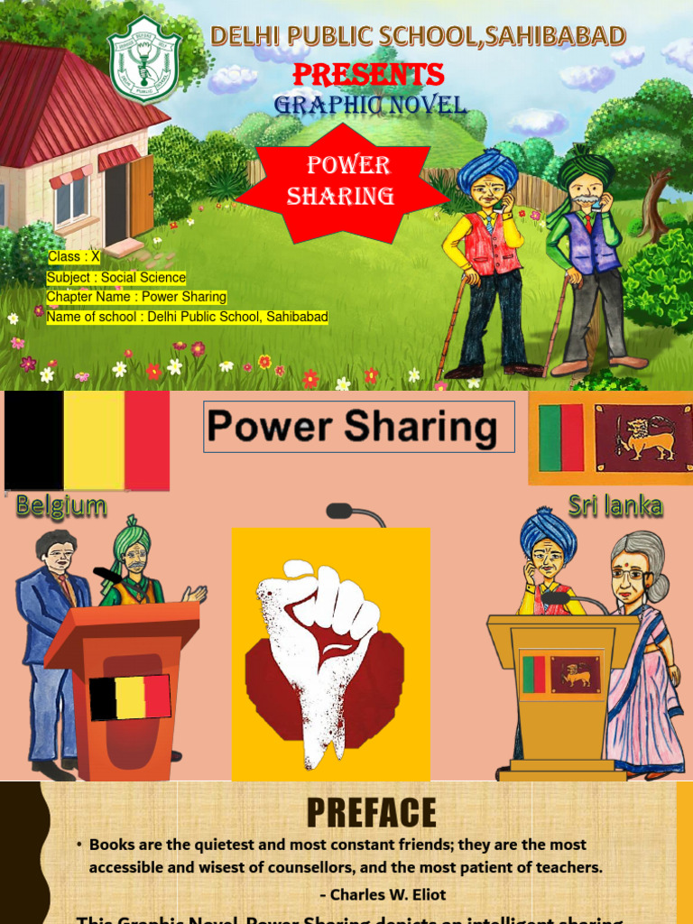 Political Science COMIC BOOK - Chapter 1 Power Sharing | Download Free ...